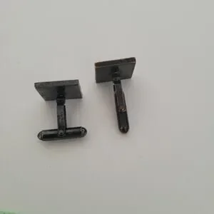 Dior | Accessories | Christian Dior Gold Black Tone Logo Cufflinks ...